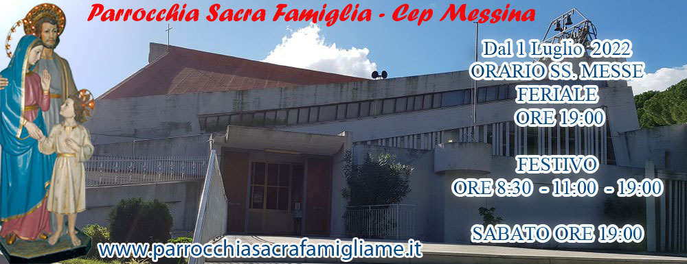 Parrocchia Sacra Famiglia - CEP MESSINA - La vita della ParrocchiaParrocchia Sacra Famiglia ...